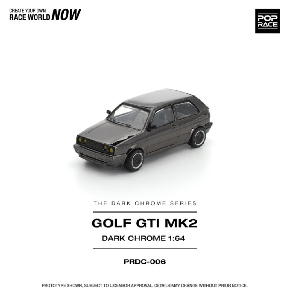 1/64 GOLF GTI MK2 DARK CHROME - Poprace - PRDC006 – KRW Models