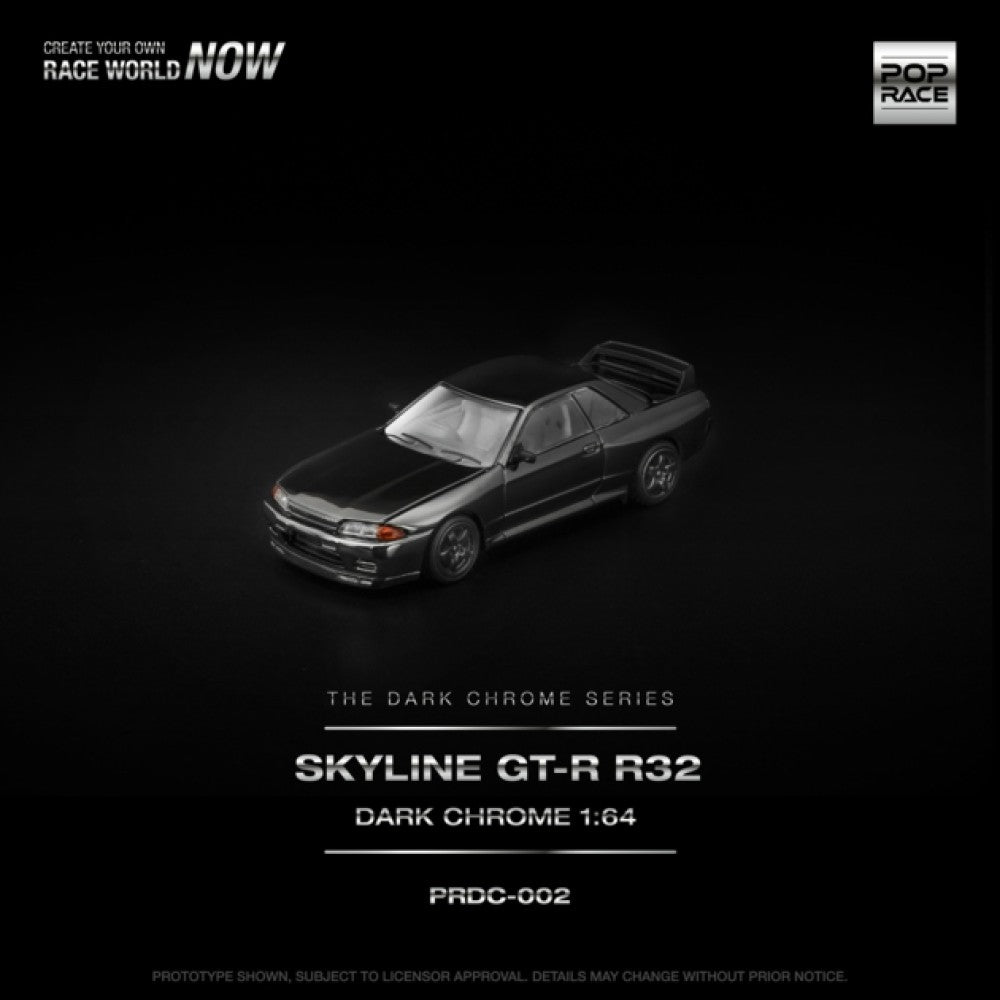 1/64 R32 GT-R DARK CHROME - Poprace - PRDC002 – KRW Models